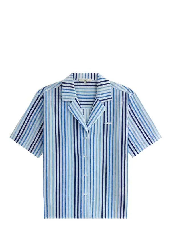 Kith Elena Ii Striped Chenille Shirt - Blue