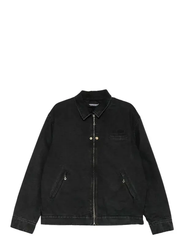 Undercover Faded Zip-up Jacket - Black