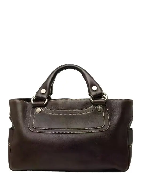 Celine Leather Boogie Handbag - Brown