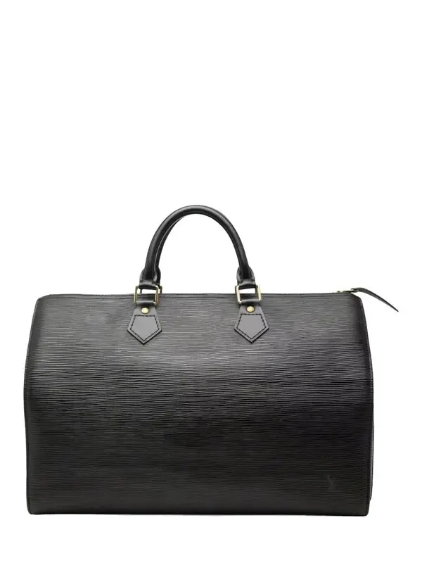 LOUIS VUITTON Epi Speedy 35 Boston Bag - Black