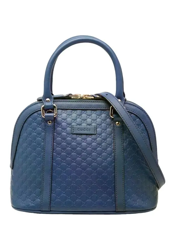 Gucci Mini Microssima Dome Satchel - Blue