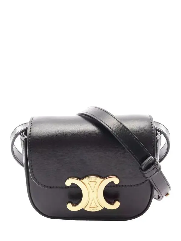 Celine Mini Calfskin Claude Crossbody Bag - Black