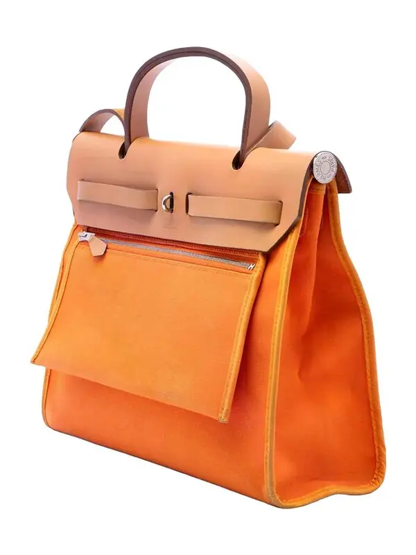 Hermès Herbag Zip 31 Satchel - Orange