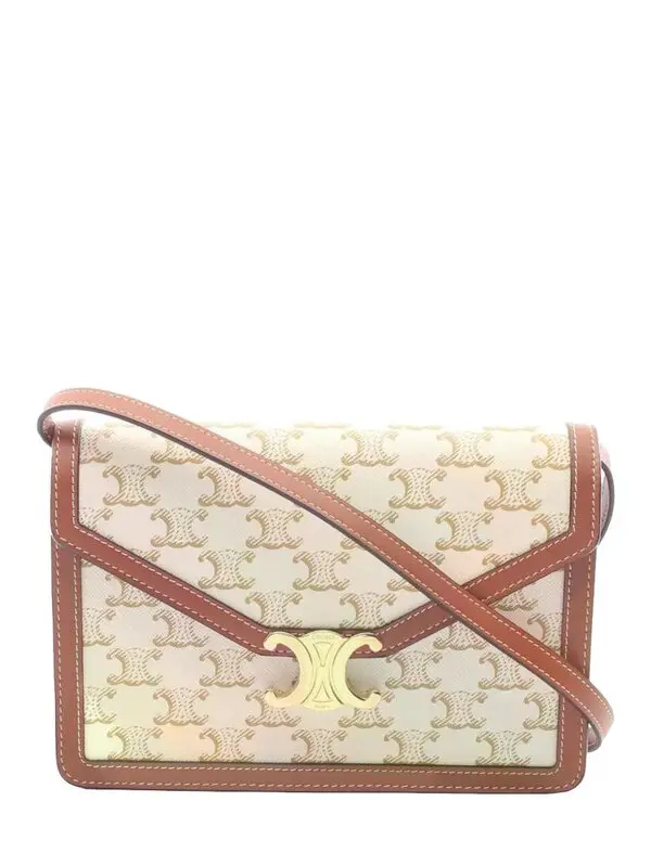 Celine Triomphe Crossbody Bag - White