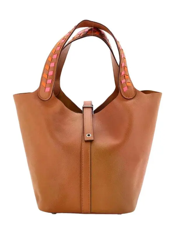 Hermès Picotin Lock Bag Tressage Epsom Mm Tote Bag - Brown
