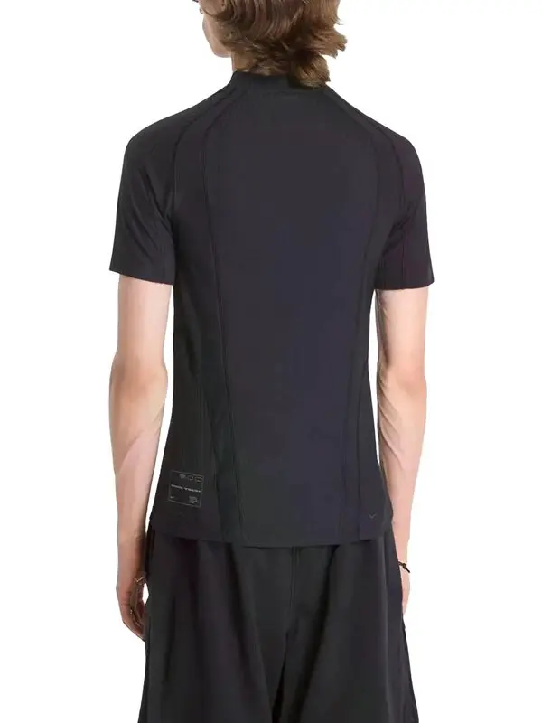 Nike Dri-fit Adv Short-sleeve T-shirt With Mock Neck - Black