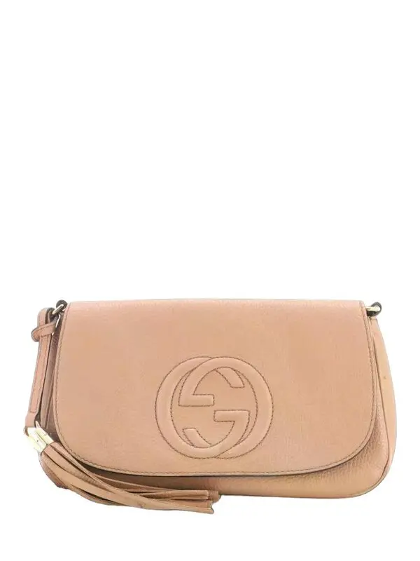 Gucci Soho Chain Leather Medium Crossbody Bag - Neutrals
