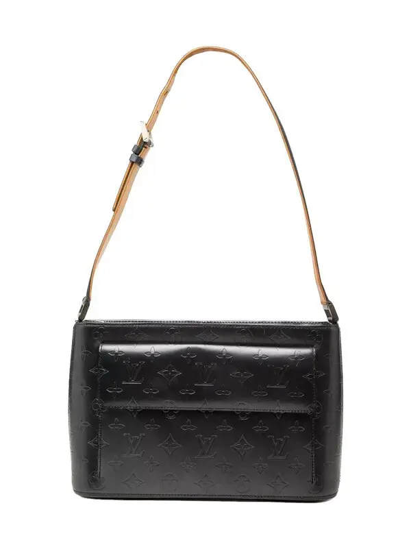 LOUIS VUITTON Monogram Mat Alston Shoulder Bag - Blue