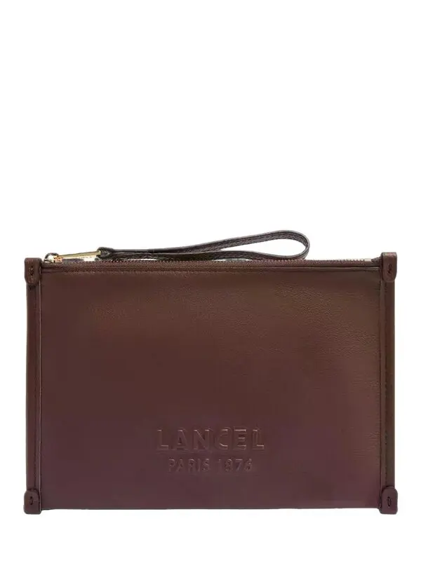 LANCEL Jour Pouch Wristlet - Brown