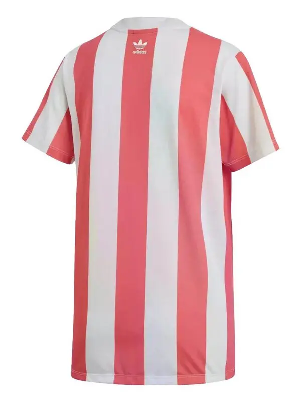 Adidas Originals Varsity Striped Crewneck T-shirt - Pink