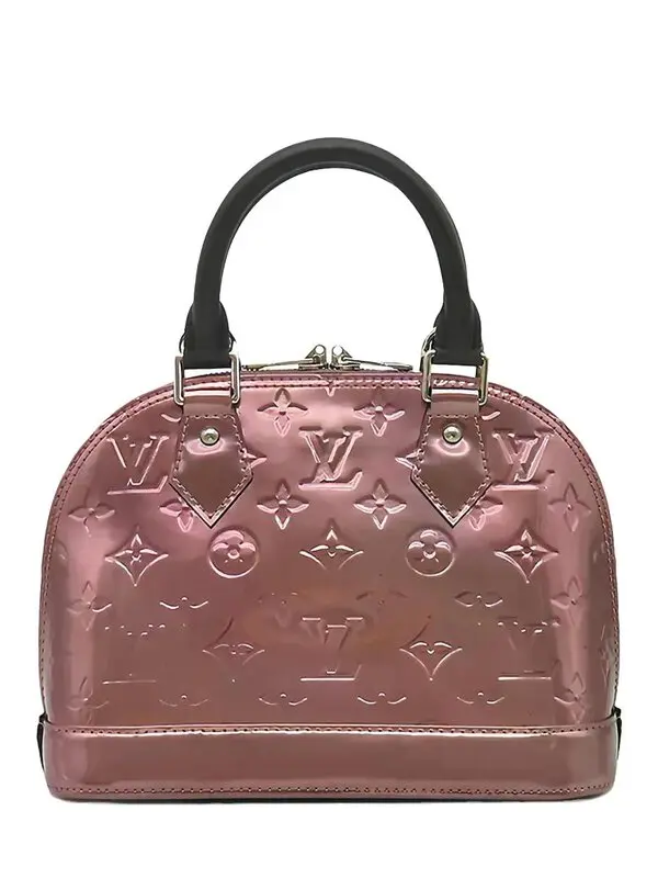 LOUIS VUITTON Monogram Vernis Alma Bb Satchel - Pink