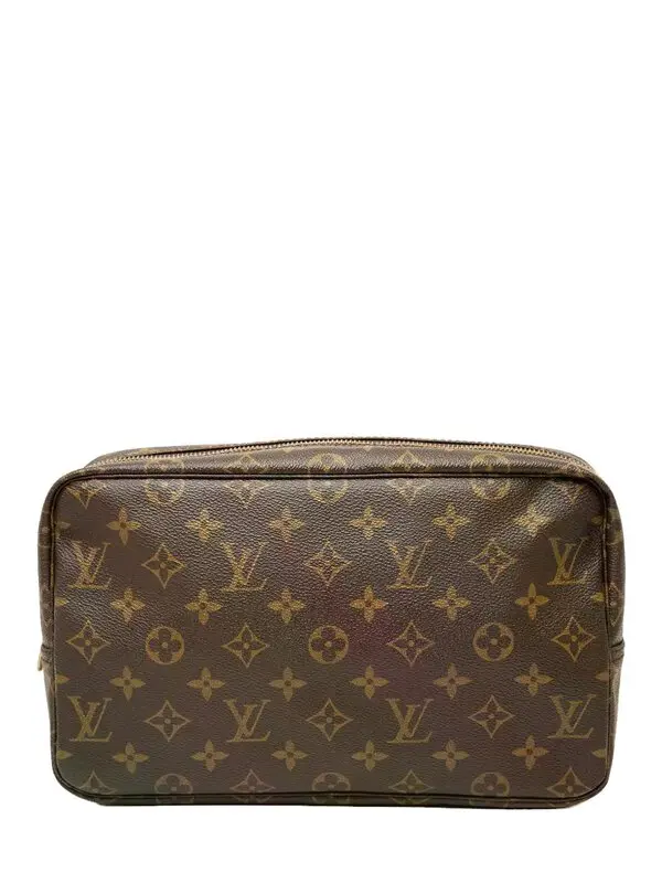LOUIS VUITTON Monogram Clutch Bag - Brown