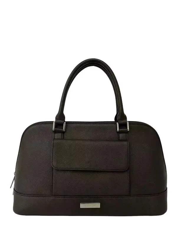 Burberry Leather Handbag - Brown
