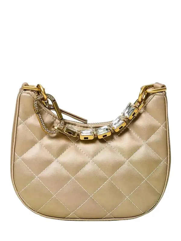 TWINSET Quilted Crystal-embellished Tote Bag - Neutrals