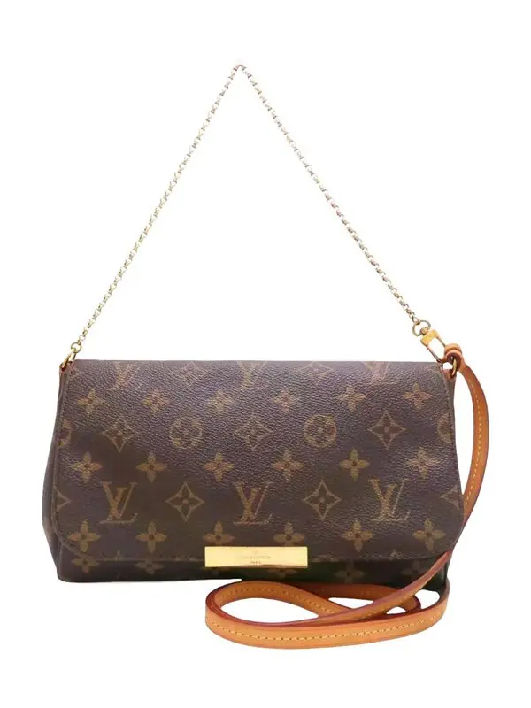 LOUIS VUITTON Monogram Favorite Mm Satchel - Brown