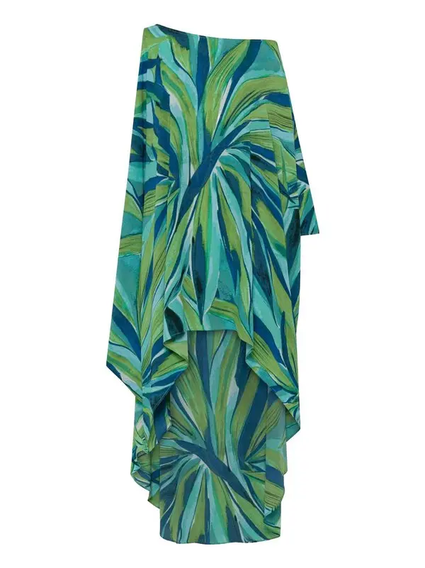 BELYED HANDCRAFT Artemis Verde Chiffon Dress & Beach Cover-up - Green