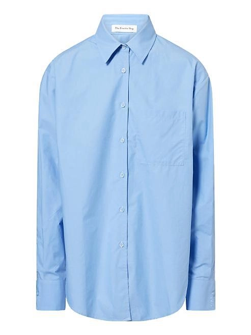 THE FRANKIE SHOP Lui Relaxed-fit Cotton Shirt - Blue