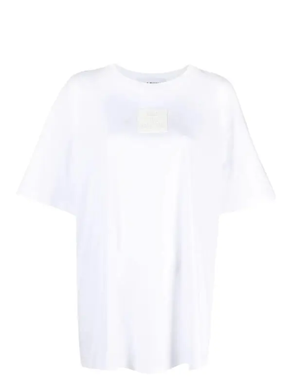 Moschino Patch Organic Cotton T-shirt - White
