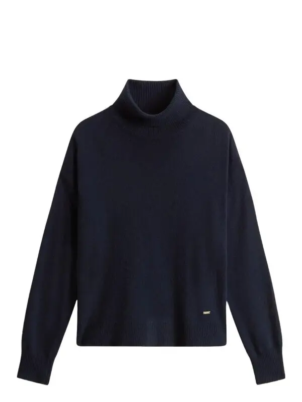 Woolrich Long Sleeve High Neck Jumper - Black