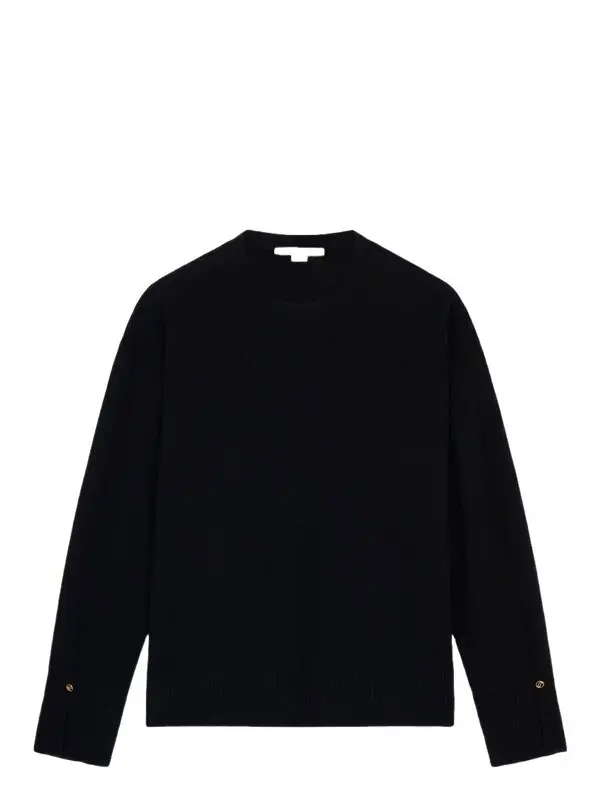 Stella McCartney Iconics Crewneck Long-sleeved Jumper - Black