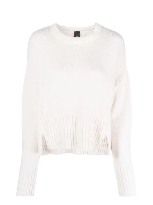 Pinko Round Neck Knit Jumper - White