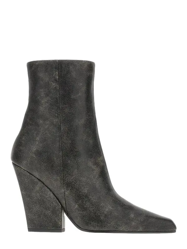 Paris Texas 90mm Pointed-toe Leather Ankle Boots - Black