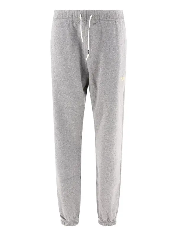 AUTRY Logo Embroidered Drawstring Sweatpants - Gray