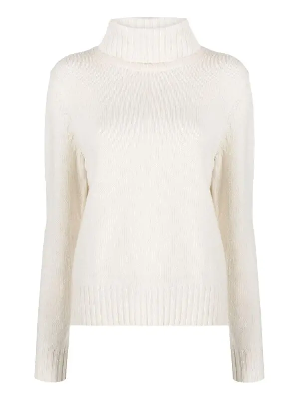 Polo Ralph Lauren High Neck Long Sleeve Jumper - White