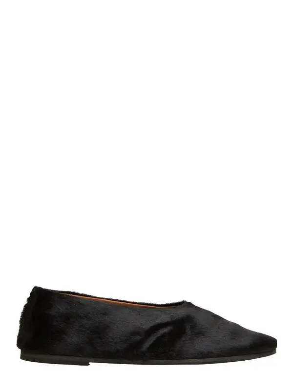 Marsèll Round-toe Ballerina Flats - Black