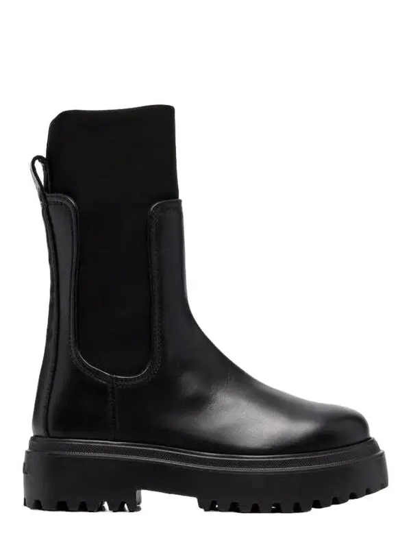 LE SILLA Ranger Leather Ankle Boots - Black