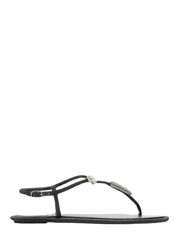 Rene Caovilla Katy Crystal-embellished Sandals - Black