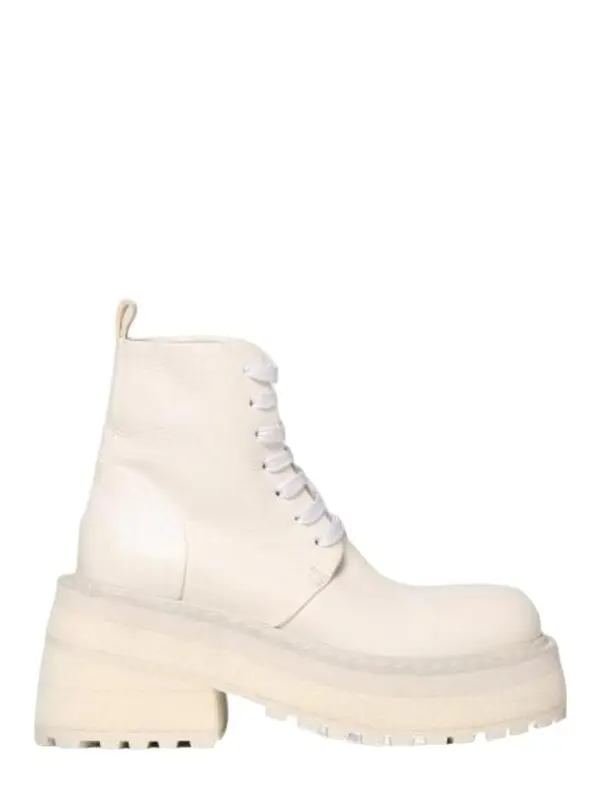 Marsèll Chunky Sole Lace-up Combat Boots - White