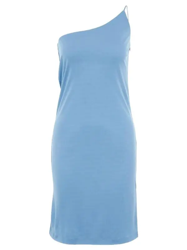 Dsquared2 One Shoulder Mini Dress - Blue
