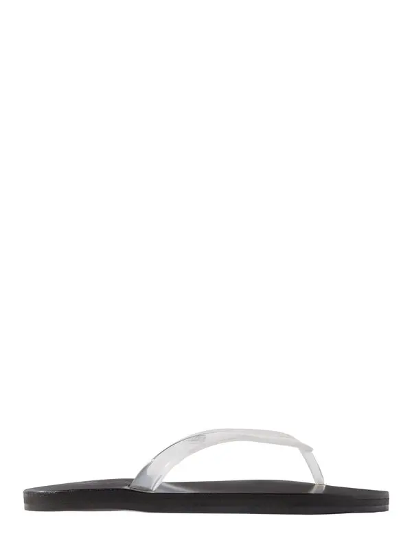 ANCIENT GREEK SANDALS Saionara" Jelly Flip-flops - Black