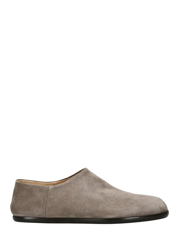 MAISON MARGIELA Suede Tabi Babouche Mules - Brown