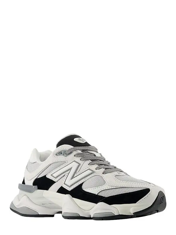 NEW BALANCE 9060 Leather & Mesh Sneakers - Black