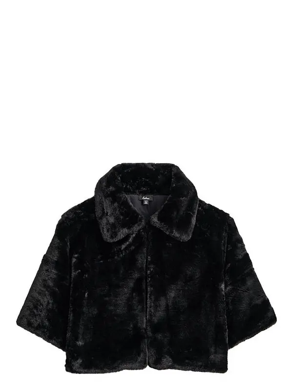 Echo Blair Sheared Faux Fur Jacket - Black