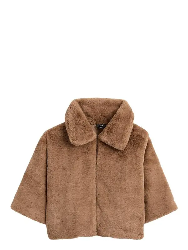 Echo Blair Sheared Faux Fur Jacket - Chai