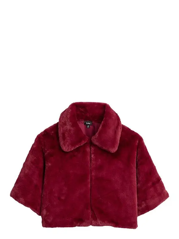 Echo Blair Sheared Faux Fur Jacket - Wine Tasting