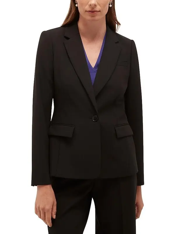 HOBBS LONDON Nia Bi Stretch Single Breasted Jacket - Black