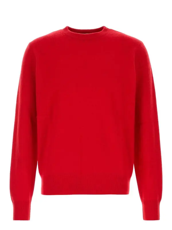 ENTIRE STUDIOS Wool Blend Crew Neck Sweater - Red