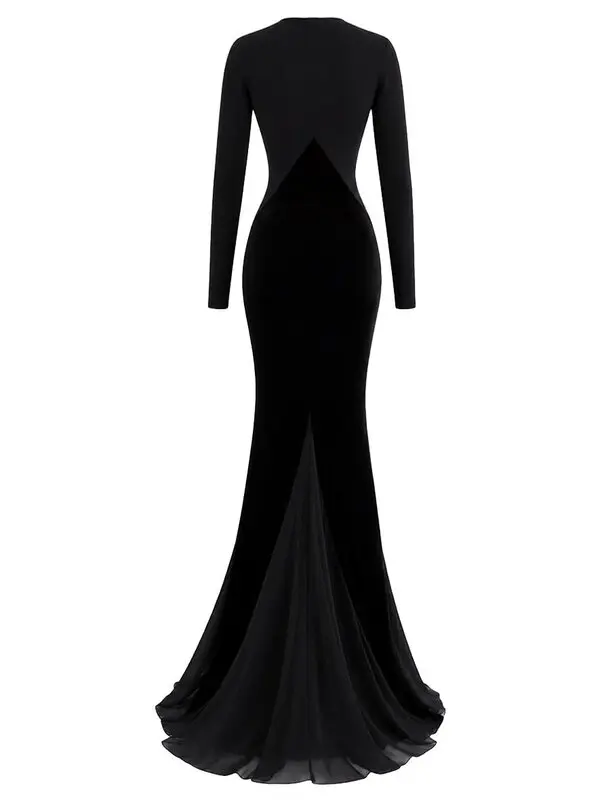 Rick Owens Combination Dress With Contrast Detailing - Black