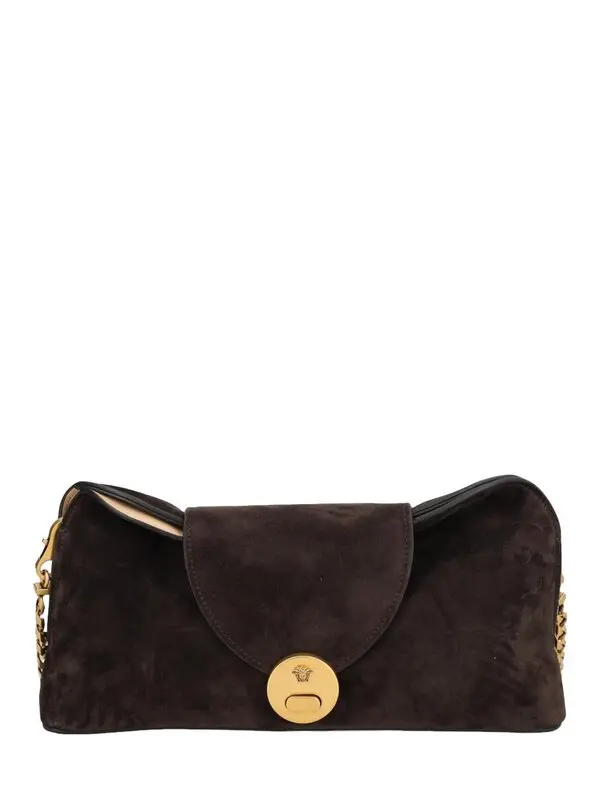 Versace Leather Mini Clutch - Black