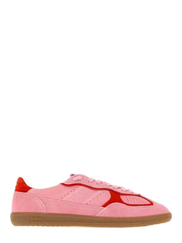 ALOHAS Suede Lace-up Sneakers - Pink
