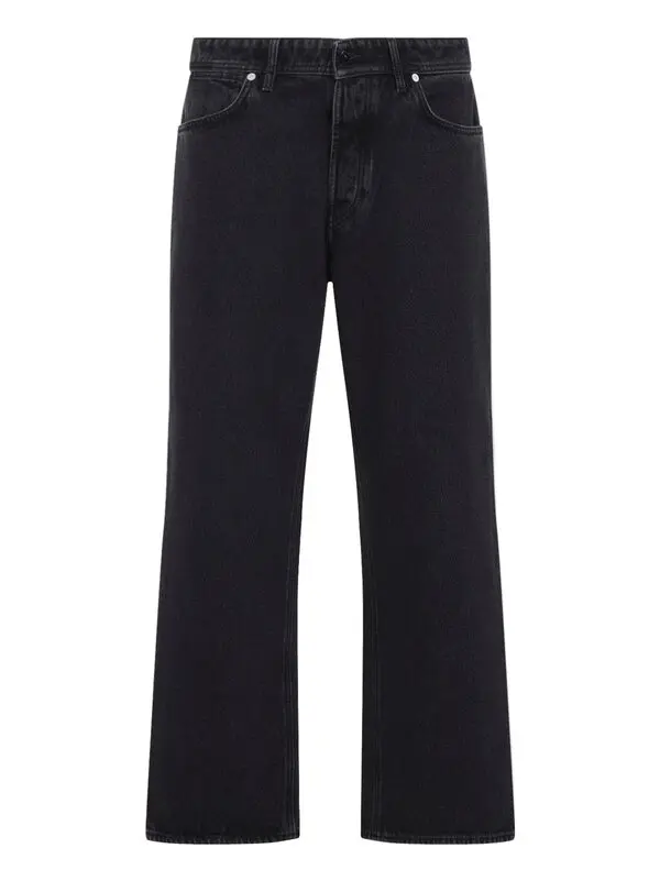 Stone Island Cotton Regular Straight-leg Trousers - Black