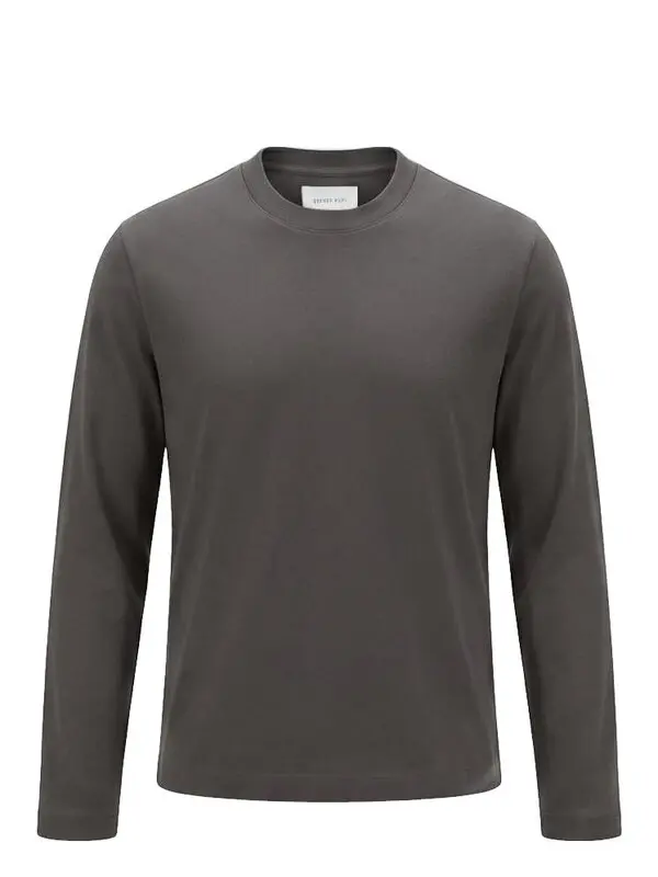 BERNER KUHL Long Sleeve Tee With Seam Detail - Grey