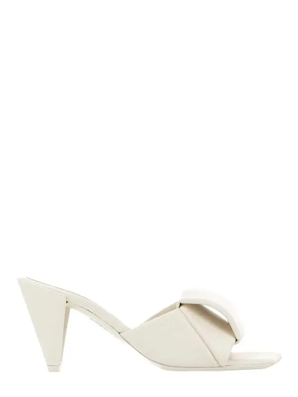 Loewe Origami Slide 85 Heeled Sandal - White