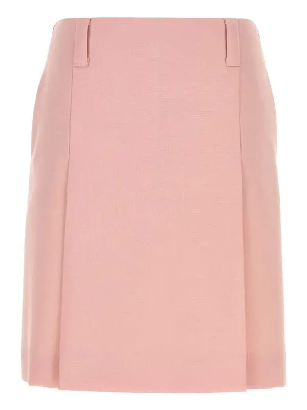 Miu Miu Mohair Blend Mini Skirt - Pink