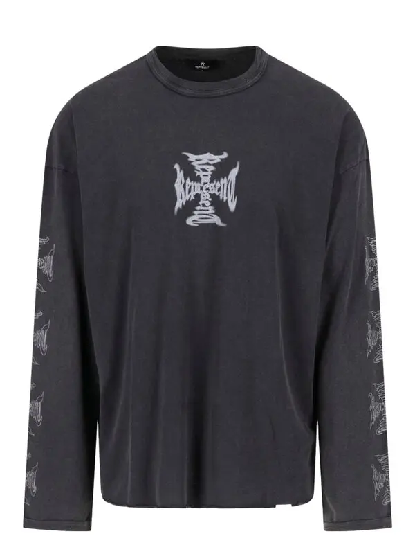 REPRESENT Graphic Long-sleeve T-shirt - Black