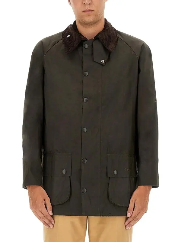 Barbour Beaufort Waxed Cotton Jacket - Green